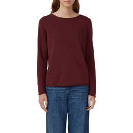 s.Oliver Damen s.Oliver Langarmshirt mit Rollkanten rot 34