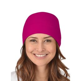 TRIGEMA Damen Strickm&uuml;tze &raquo;TRIGEMA Soft-Cap&laquo; 1 Stk. pink 900