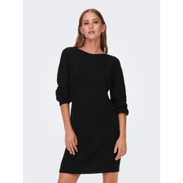 Jacqueline de Yong Jdy Damen JDY Minikleid &raquo;JDYWHITNEY MEGAN L/S BOAT DRESS KNT NOOS&laquo; Sommerkleid schwarz XL, N-Gr