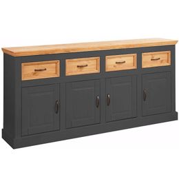 OTTO home Sideboard &raquo;Selma&laquo; Kommode mit 4 T&uuml;ren und 4 Schubk&auml;sten schwarz