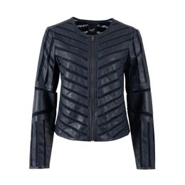 Mauritius Damen Lederjacke &raquo;MWSuri&laquo; im Materialmix, Mesh-Eins&auml;tze M Trachtenmode
