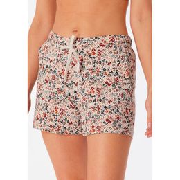 Schiesser Damen Shorts &raquo;Mix + Relax&laquo; seitliche Taschen, Single Jersey, bequem, lockerer Schnitt beige 34, N-Gr