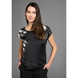 HECHTER PARIS Damen HECHTER PARIS Shirtbluse mit platziertem Print schwarz 36