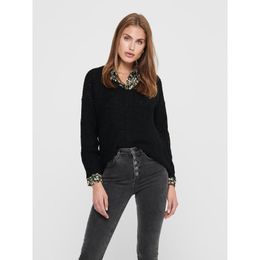 Jacqueline de Yong Jdy Damen JDY Strickpullover &raquo;JDYNEW MEGAN L/S PULLOVER KNT NOOS&laquo; schwarz XL