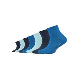 Camano Herren Kurzsocken &raquo;ca-soft&laquo; 7 Paar, mit verst&auml;rktem Fersen- und Zehenbereich blau 27-30