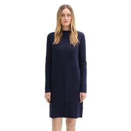 Tom Tailor Damen Tom Tailor Strickkleid Ohne Taschen mit LENZING ECOVERO blau 42, N-Gr