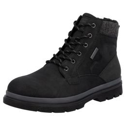 Rieker Herren Winterstiefelette Winterboots, Schn&uuml;rboots mit Innenrei&szlig;verschluss und Tex 45