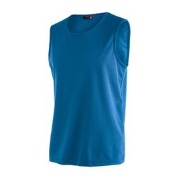 Maier Sports Herren Funktionsshirt &raquo;Peter&laquo; Herren rundhals Tank-Top, pique Outdoor-Shirt, schnelltrocknend blau 5XL