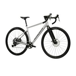 Gravelbike &raquo;KROSS Gravelbike Esker 1.0 28" grau 18 G&auml;nge Gabel aus Carbon 2026&laquo; 18 Gang Kettenschaltung Carbon aus Gabel Gravelbike