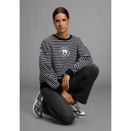 Kangaroos Damen Kangaroos Sweatshirt, im Oversize Look mit schimmerndem Frontprint 32/34