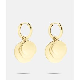 Liebeskind Berlin Damen Paar Creolen &raquo;Schmuck Geschenk Edelstahl Ohrringe The Organic Treasure&laquo; Einh&auml;nger abnehmbar gold