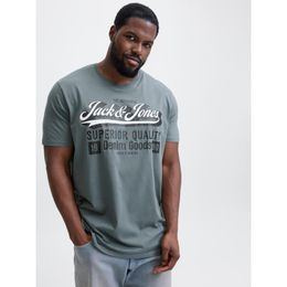 Jack & Jones PlusSize Jack & Jones Plussize Herren Jack & Jones PlusSize T-Shirt &raquo;JJELOGO TEE SS ONECK 2 COL AW25 NOOS PLS&laquo; 5XL