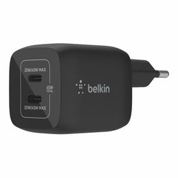 Belkin USB-Ladeger&auml;t &raquo;BoostCharge Pro 45 Watt Dual USB-C GaN Charger&laquo; Ladeger&auml;t mit 2x USB-C Anschl&uuml;ssen ( Laptops, Tablets, Smartphones) schwarz Kunststoff 