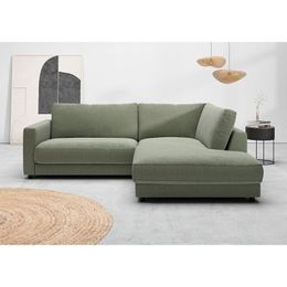 Home Affaire Ecksofa &raquo;Ecksofa Jiro, L-Form, gro&szlig;e Sitztiefe, Breite 252 cm&laquo; lose Sitz- & R&uuml;ckenkissen, weicher Polsteraufbau, komfortabel & modern 85%