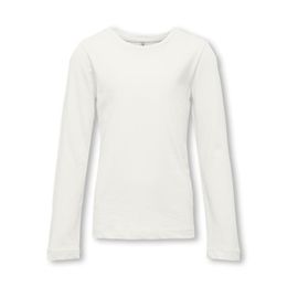Kids Only M&auml;dchen KIDS Only Langarmshirt &raquo;KOGNEW Only L/S TEE JRS NOOS&laquo; in Basic-Form wei&szlig; 134/140