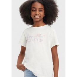 Levi's Kids M&auml;dchen Levi's Kids T-Shirt &raquo;LVG LOGOSSTEE&laquo; mit Logo Schriftzug for GIRLS wei&szlig; 10 (140)
