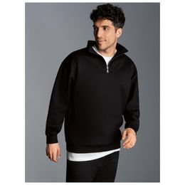 TRIGEMA Herren Sweatshirt &raquo;TRIGEMA Troyer in bequemer Sweat-Qualit&auml;t&laquo; schwarz XL