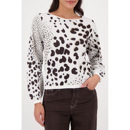 monari Damen Strickpullover &raquo;Pullover Leojacquard&laquo; Regular fit mit Leojacquard 44