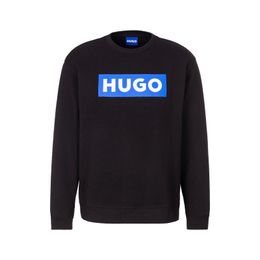 Hugo Blue Damen HUGO Blue Sweatshirt &raquo;Classic Crew&laquo;, mit Frontprint, Relaxed Fit schwarz XS