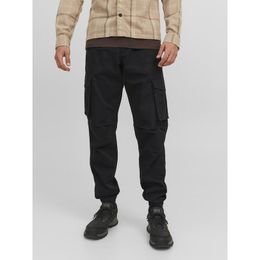 Jack & Jones Jack & Jones Herren Cargohose &raquo;JPSTKANE NOAH CUFFED CARGO NOOS&laquo; schwarz S, N-Gr