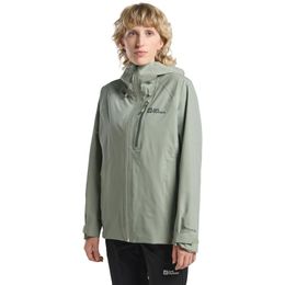 Jack Wolfskin Damen Funktionsjacke &raquo;EAGLE PEAK 2L JKT W&laquo; mit Kapuze gr&uuml;n XL (46)
