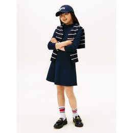 Tommy Hilfiger M&auml;dchen Skaterkleid &raquo;ESSENTIAL SKATER DRESS L/S&laquo; Ohne Tasche Kinder bis 16 Jahre blau 6 (116), N-Gr