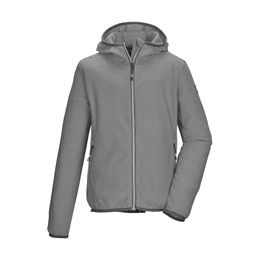Killtec Jungen Fleecejacke &raquo;KOW 246 BYS FLC JCKT&laquo; Gestreifte Kinder Fleecejacke mit Kapuze, Kinnschutz und Taschen 116
