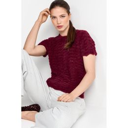 Richroyal Damen RICHROYAL Strickpullover Mit Rundhalsausschnitt rot XS
