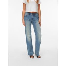 V&eacute;ro Moda Vero Moda Damen Bootcut-Jeans &raquo;VMASTA LR BOOTCUT JEANS LI3176 NOOS&laquo; Baumwollmischung, flared fit 32, L&auml;nge 34