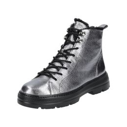 Paul Green Damen Schn&uuml;rstiefelette &raquo; Stiefelette Leder&laquo; silber 42