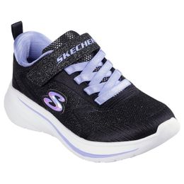 Skechers M&auml;dchen Sneaker &raquo;WAVE 92&laquo; Schlupfschuh mit Glitzer f&uuml;r M&auml;dchen, Gr&ouml;&szlig;enschablone zum Download schwarz 30