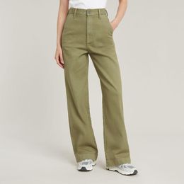 G-Star Raw G-Star Damen G-STAR Chinohose &raquo;Deck 2.0 High Loose Chino wmn&laquo; mit Paspeltaschen gr&uuml;n 29, L&auml;nge 30