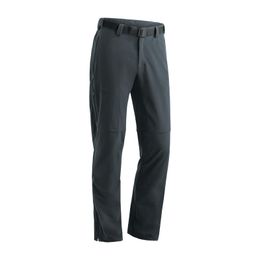 Maier Sports Herren Outdoorhose &raquo;Halitit M&laquo; Herren Funktionshose, robuste Wanderhose, 3 Taschen + G&uuml;rtel, Reg. Fit grau 48, Normalgr&ouml;&szlig;en