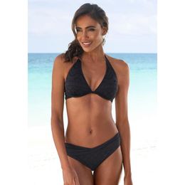 Lascana Damen Lascana Bikini-Hose &raquo;Omara&laquo; aus recycelten Material schwarz 38, N-Gr