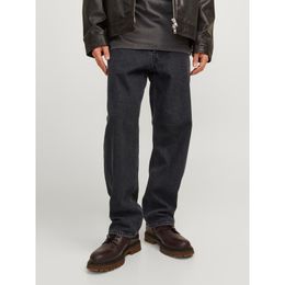 Jack & Jones Jack & Jones Herren Relax-fit-Jeans &raquo;JJIEDDIE mit hoher Taille und lockerer Passform&laquo; mit Faded-Effekten schwarz 31, L&auml;nge 34