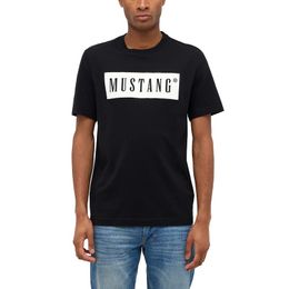 Mustang Herren Mustang Print-Shirt &raquo;AUSTIN&laquo; schwarz L
