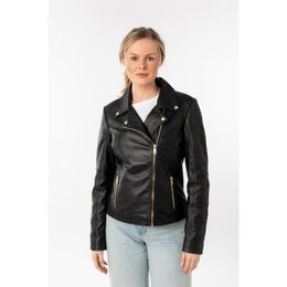 Mauritius Damen Lederjacke &raquo;MWFylli&laquo; mit Knopfdetails, Reverskragen XL Trachtenmode
