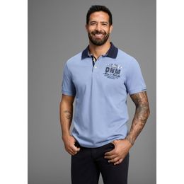 MAN'S WORLD Man's World Herren Poloshirt Kurzarm, mit Polokragen, f&uuml;r sportliche Aktivit&auml;ten blau XL (56/58)