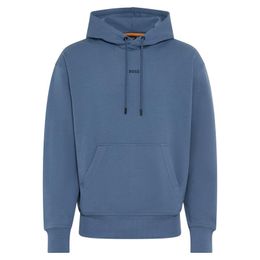 BOSS Orange Herren BOSS Orange Kapuzensweatshirt &raquo;WeSmallhood&laquo;, mit K&auml;ngurutasche blau L