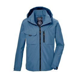 Killtec Herren Funktionsjacke &raquo;KOS 140 BYS JCKT&laquo; Wasserdichte Jacke mit verstellbarer Kapuze, PFAS-frei impr&auml;gniert blau 152