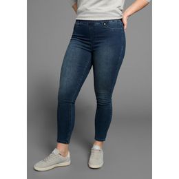 Arizona Damen Skinny-fit-Jeans &raquo;Ultra Stretch - Curve Collection&laquo; High Waist blau 42, N-Gr