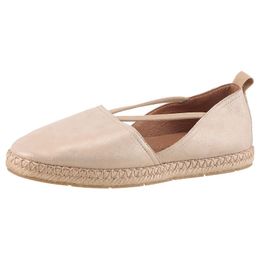 Tamaris Damen Espadrille , Plateau, Sommerschuh, Flats, Schlupfschuh mit Touch It-Ausstattung gold 42