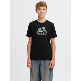 Jack & Jones Jack & Jones Junior Jungen T-Shirt &raquo;JJSUN TEE SS CREW NECK JNR&laquo; schwarz 164
