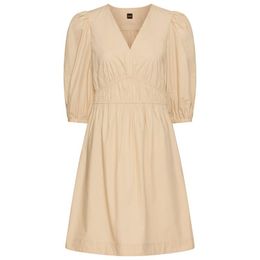 BOSS Orange Damen BOSS Orange Blusenkleid &raquo;Dezzan Premium Damenmode&laquo; Popeline Qualit&auml;t beige 42, N-Gr