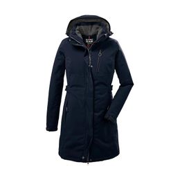 Killtec Damen Parka &raquo;KOW 165 WMN PRK&laquo; Wasser- und winddichter Parka mit Teddyfleece und abnehmbarer Kapuze blau 46