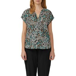 s.Oliver Damen s.Oliver Klassische Bluse mit All-Over Print schwarz 36