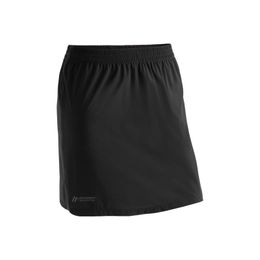 Maier Sports Damen Sommerrock &raquo;Raindrop SkirtW&laquo; wasserabweisender Regenrock mit elastischem Bund schwarz 44