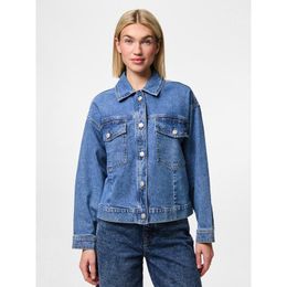 Pieces Damen Pieces Jeansjacke &raquo;PCELMA DENIM JACKET NOOS BC&laquo; ohne Kapuze blau L