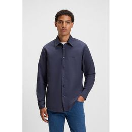 BOSS Orange Herren BOSS Orange Langarmhemd &raquo;Relegant&laquo; mit BOSS Stickerei blau XL, N-Gr