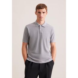 Seidensticker Herren Seidensticker Poloshirt &raquo;Regular&laquo; Polo Uni grau XXL